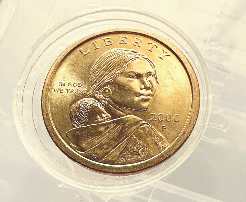 2000 P Sacagawea $1 DOLLAR US Liberty Gold Coin Errors RARE DDO DDR ...