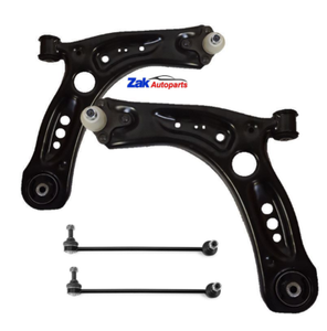 VW GOLF MK7 FRONT 2 SUSPENSION WISHBONE ARMS BALL JOINTS & 2 ANTI ROLL ...