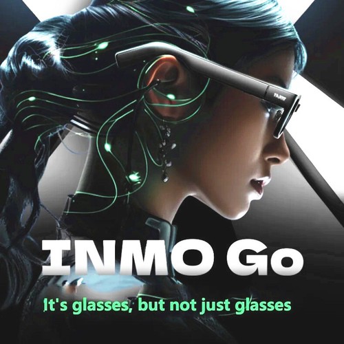 INMO GO Wireless Smart AR Glasses HD 2000Nits AI-Assisant Translat VR ...