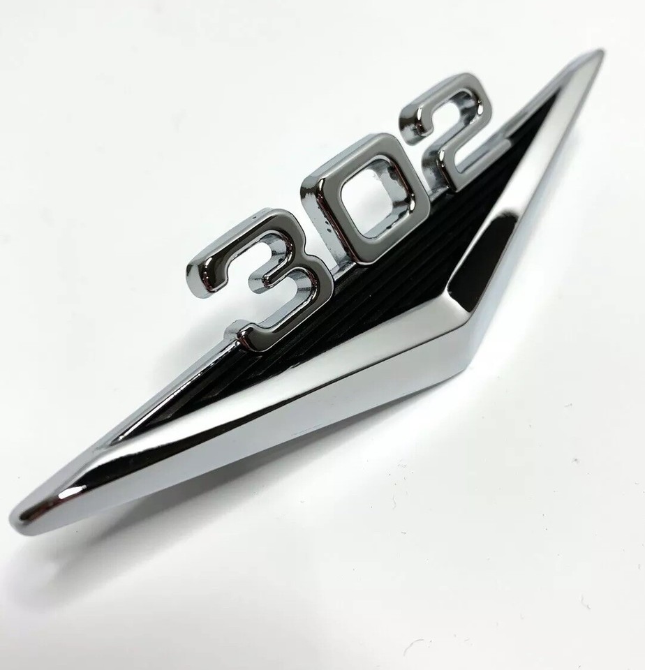 Chrome V8 302 Fender Emblem For 1964-1966 Ford Mustang | eBay