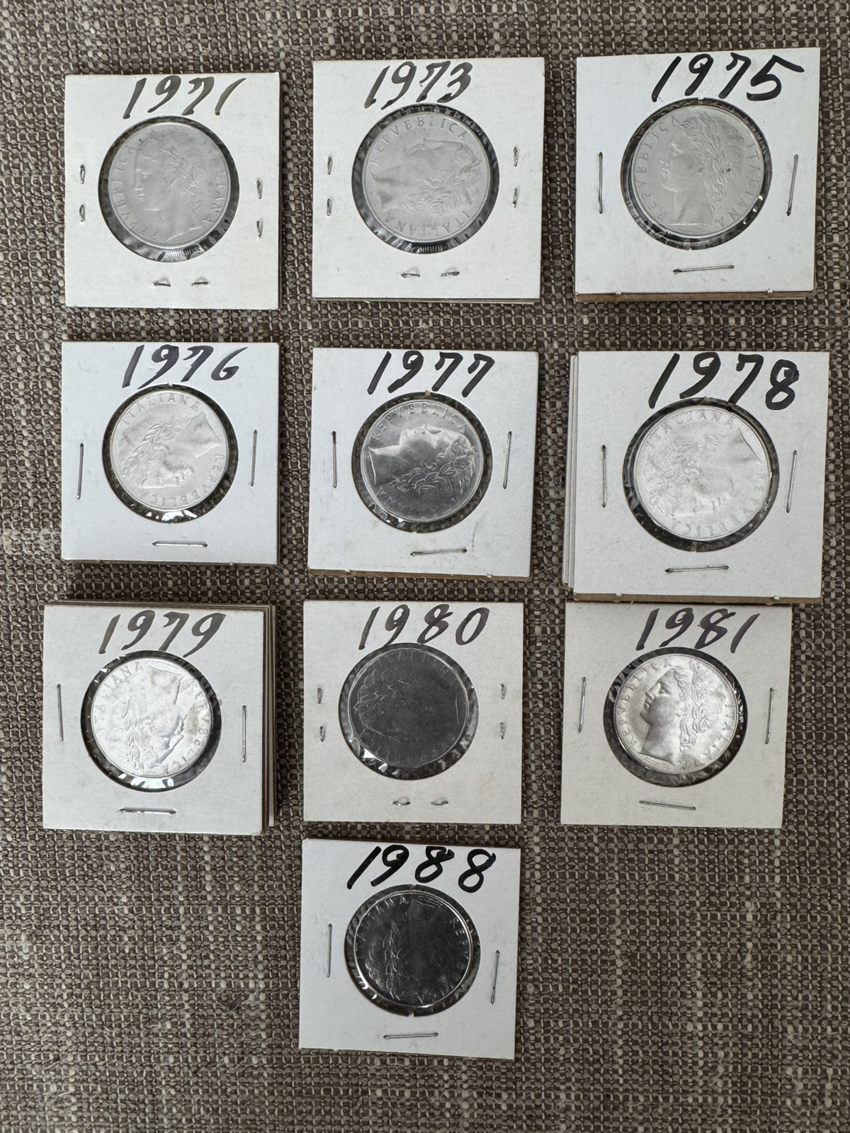 L.100 Repvbblica Italiana “R” Coins 1971-1988のeBay公認海外通販｜セカイモン