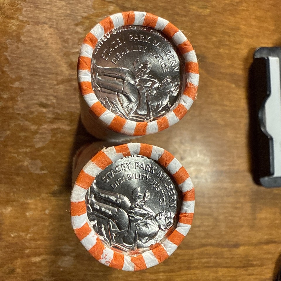 LOT OF TWO(2) 2025-P Philadelphia Stacey Park Milbern Quarter Rolls ...