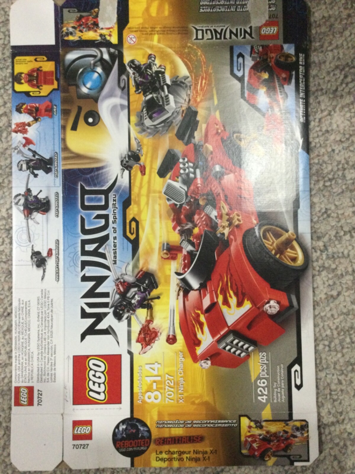 LEGO® Ninjago 70727 X-1 Ninja Charger 100% Peices With Instructions | eBay