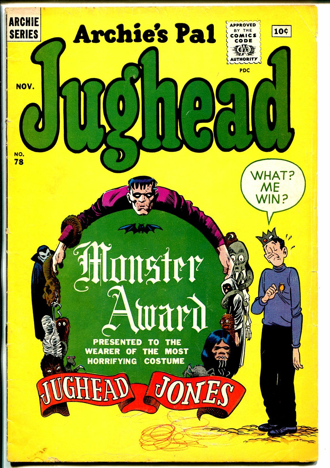 Archie's Pal Jughead #78 1961-Archie-Frankenstein-Dracula-Mummy-VG- | eBay