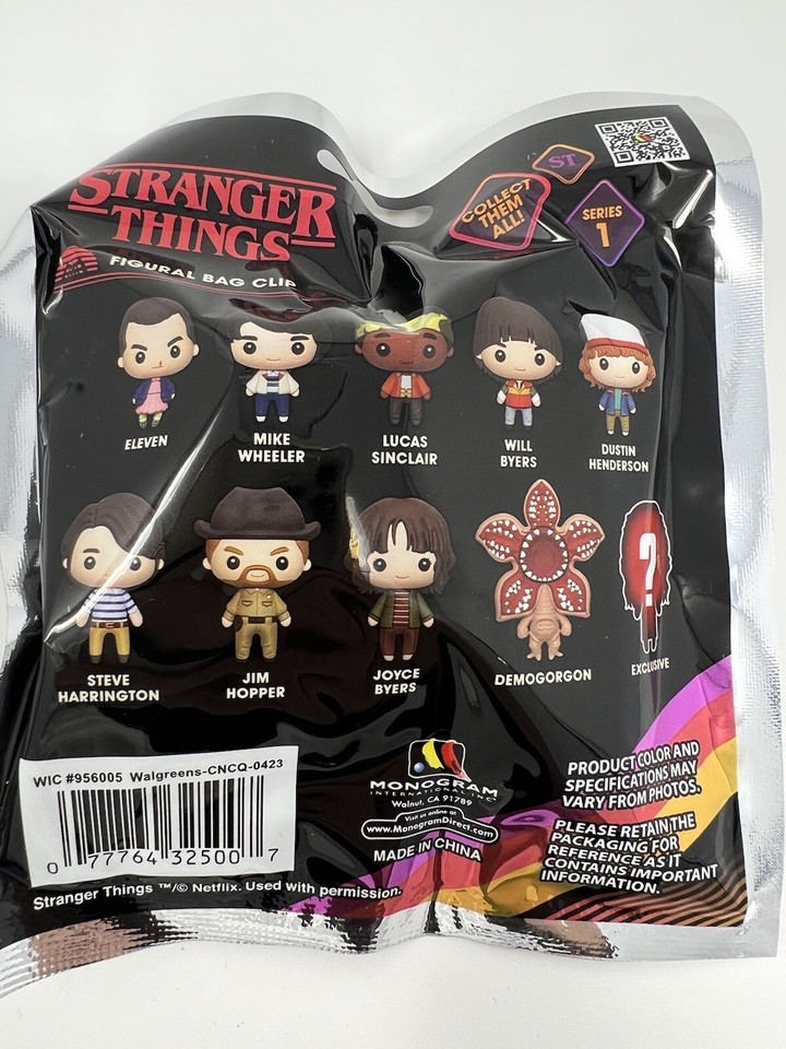 Stranger Things Series 1 Figure Bag Clip - Lot of 5 Blind Bags ...