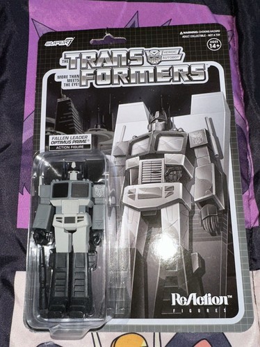 Transformers Limited Fallen Optimus Prime Retro Super 7 Sealed MOC MIB ...
