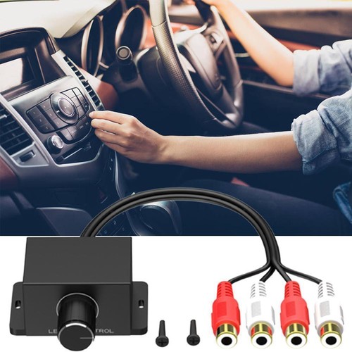 New Universal Car Audio Amplifier Bass RCA Level Remote Volume Control ...