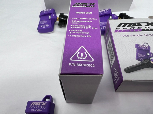 New Lot of (4) Max Sensor Purple Sensor TPMS P/N: MXSR002 Gen. 3 Free ...