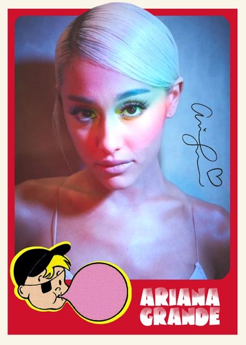 R1 Ariana Grande Red 1/1 Custom Trading Card By MPRINTS | eBay