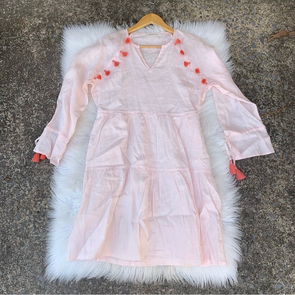 Spartina 449 Barely Blush Ellis Dress S - Gem