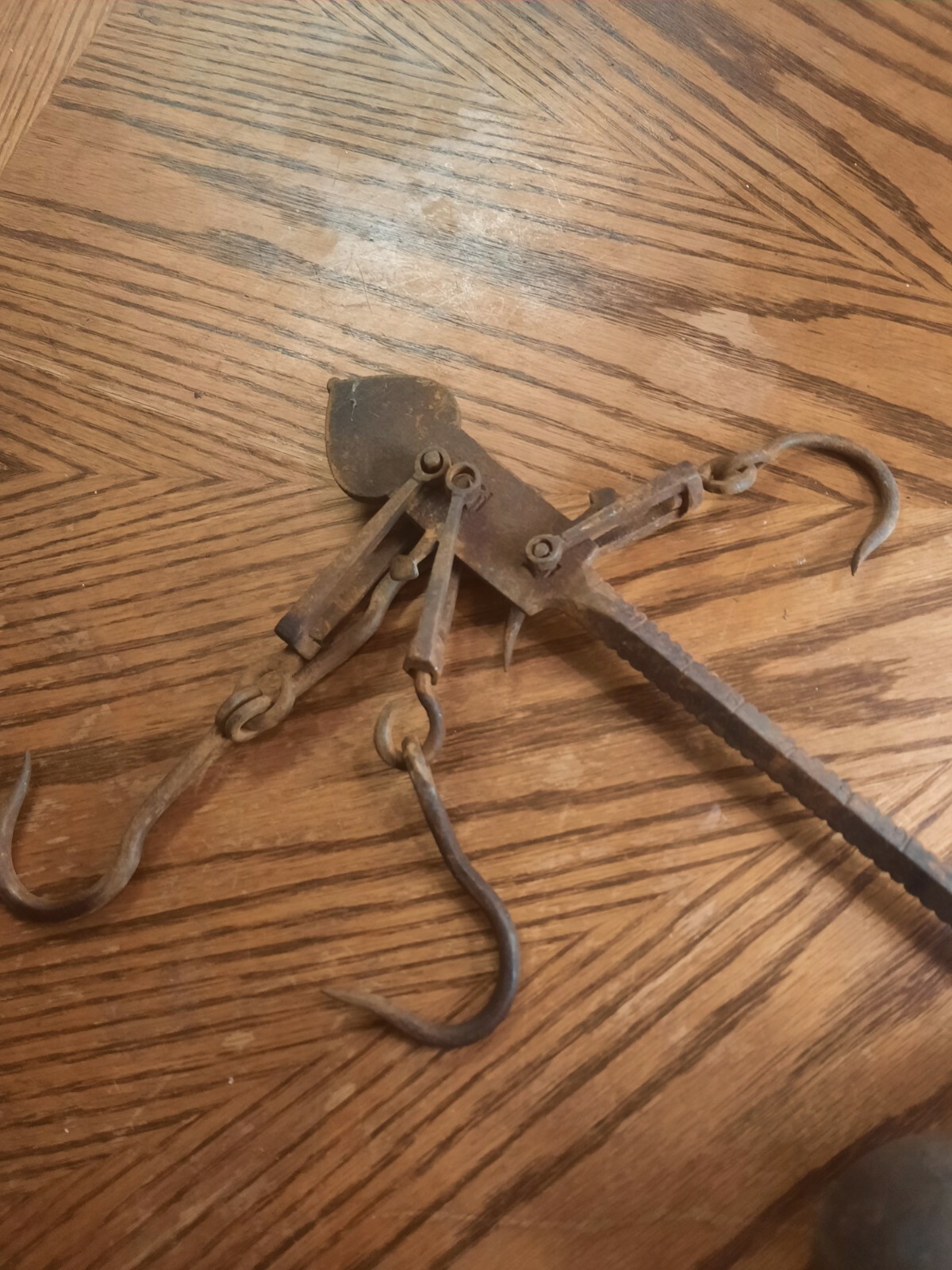 Antique Farm Scale Sliding Beam Ballance Scale Van Dorn Iron Works 100 ...