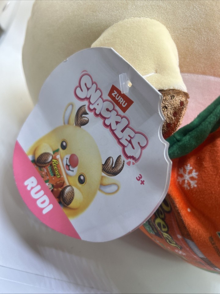 Snackles Christmas 18” Large Plush Reindeer with Reece's Peanut Butter ...