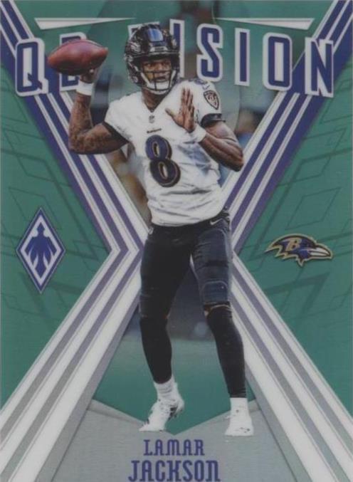 2019 Panini Phoenix - Qb Vision Lamar Jackson #24 Green /25 for sale ...