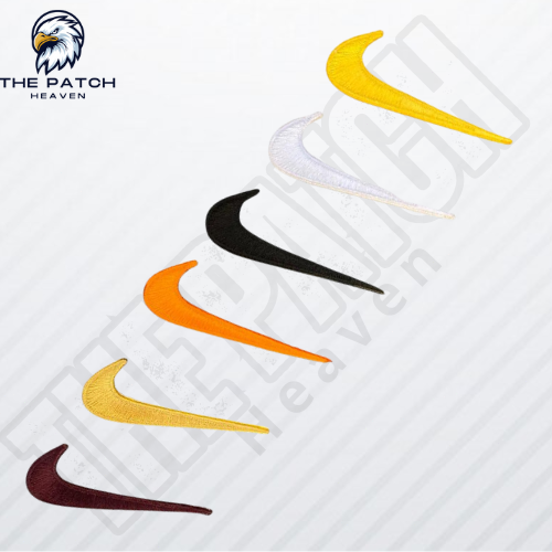 SWOOSH 2.5" Inches Embroidered Iron On Patch Multiple Variations For ...