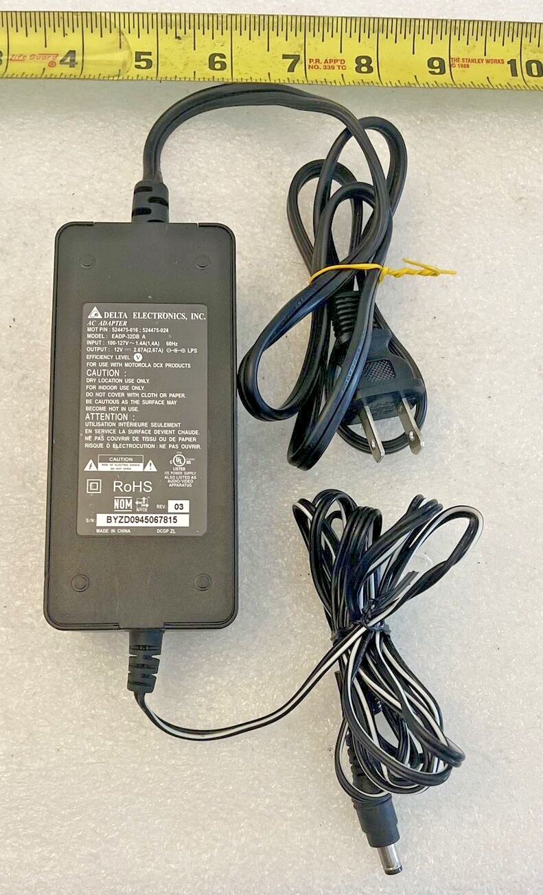 Delta Electronics AC/DC Adapter Power Supply Charger EADP-32DB A 524475 ...