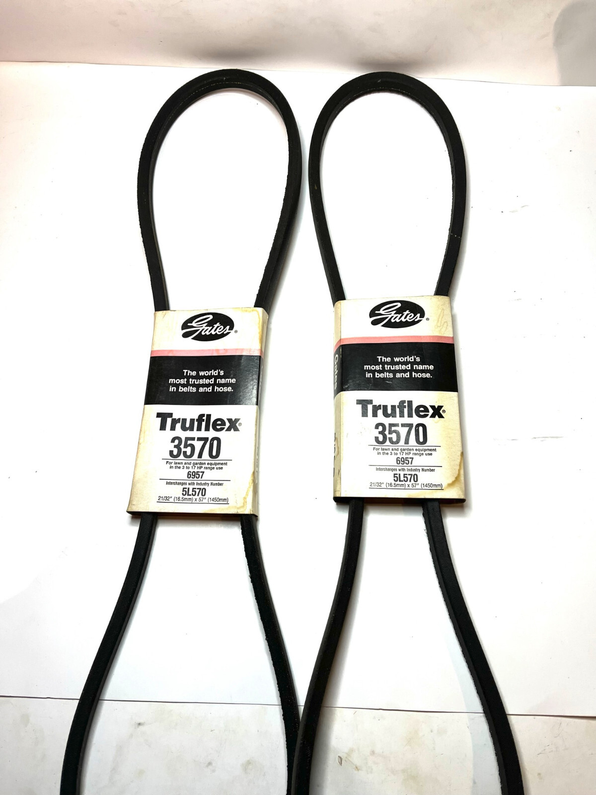 [Pack of 2] New Genuine Gates 3570 5L570 Truflex V-belt 8400-3570 MADE ...