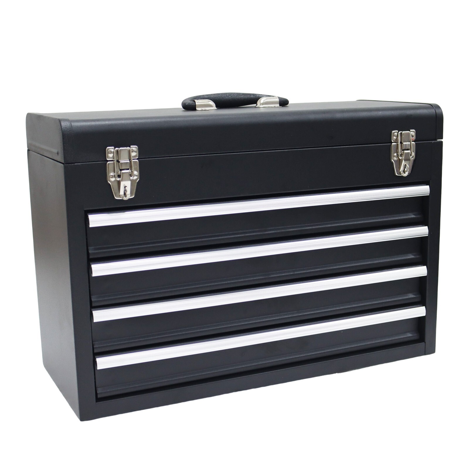 4 Drawers Portable Tool Box Hardware Storage Box Cabinet with Locking ...