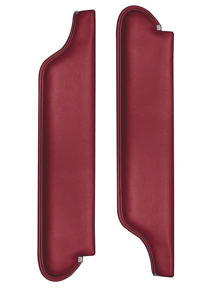 For Ford fairlane conv. Sunvisors Sun visors maroon genuine leather pair 1966-67 | eBay