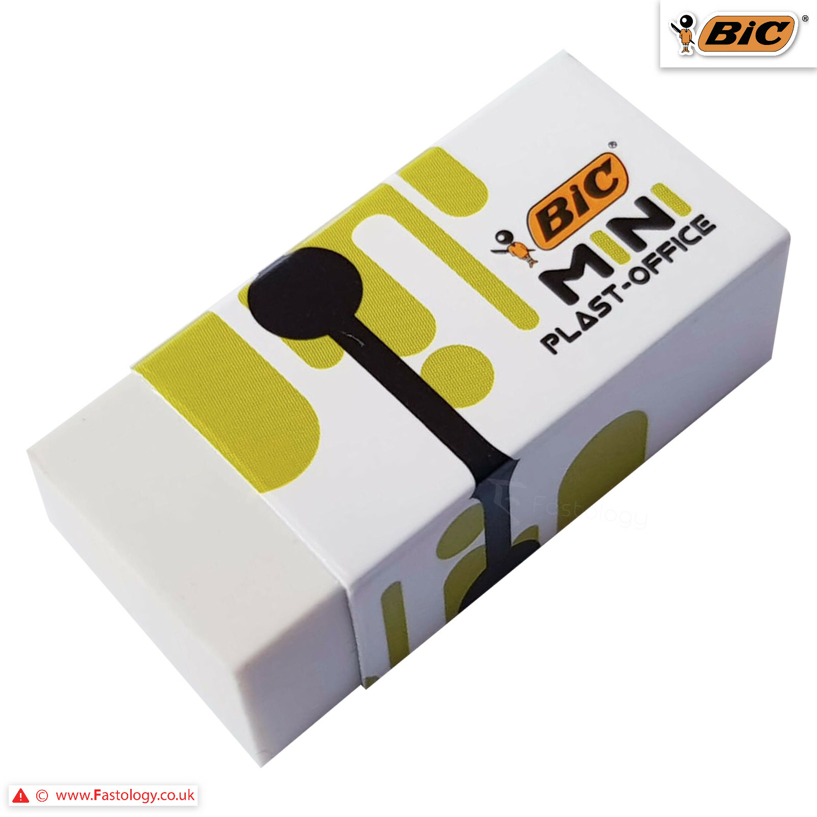 36 x BIC Mini Plast-Office Good Erasability Erasers PVC Free School ...