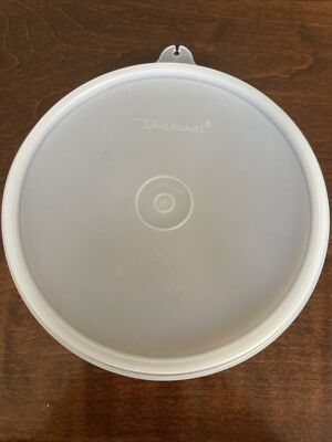 Tupperware Sheer "C" Tab Round Replacement Lid #227-43 Made in USA ...