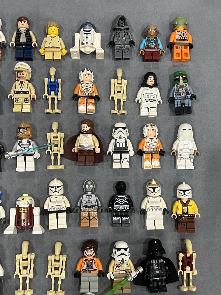 LEGO Star Wars Minifigures Minifigs Huge Bulk Lot of 85 Plus Extras ...