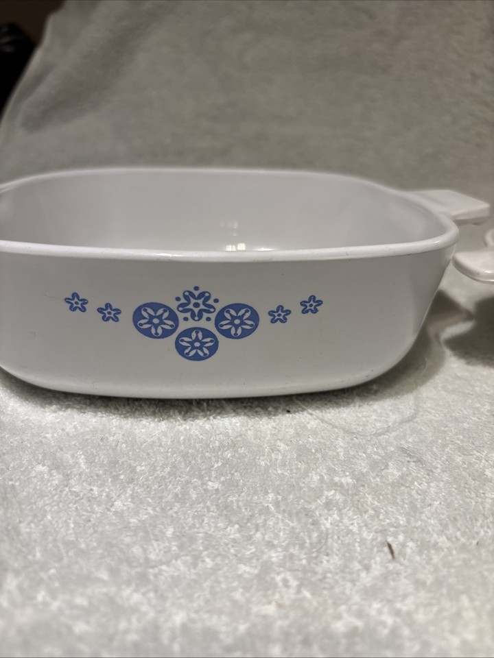 Rare Vintage Corning Ware American Oil Star Blue Snowflake Set Of 2 ...