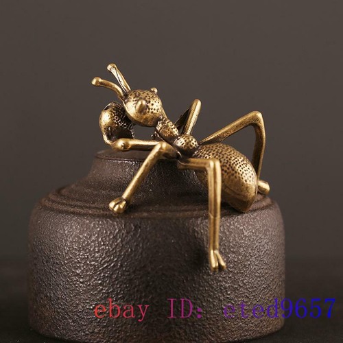 Brass Ant Figurines Gifts Small Ornaments Carved Sculptures Statuette ...