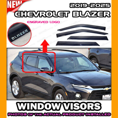 WINDOW VISORS for 2019 → 2025 Chevrolet Blazer / DEFLECTORS RAIN GUARD ...