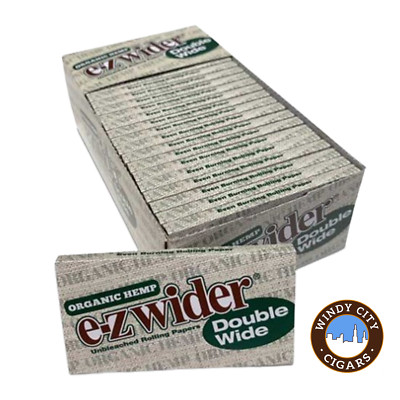 E-Z Wider Organic Hemp Double Wide Rolling Papers - 5 Packs | eBay