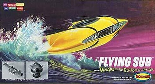 Moebius Voyage to the Bottom of the Sea Mini Flying Submarine - Plastic ...