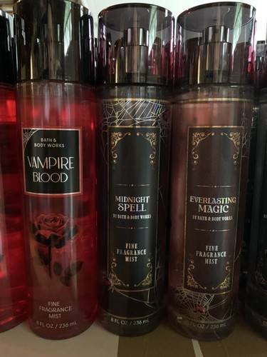 3PC Bath & Body Works Vampire Blood, Midnight Spell, Everlasting Magic ...
