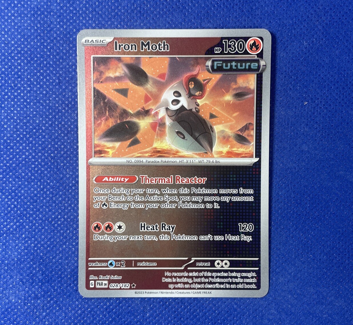Iron Moth - 028/182 Paradox Rift Reverse Holo Rare Pokemon - NM/MINT | eBay