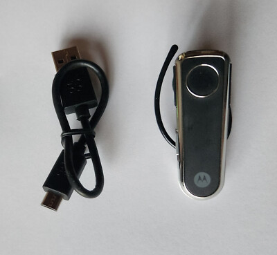 Original Black Motorola H620 Bluetooth Wireless HEADSET 89237N w Cable ...