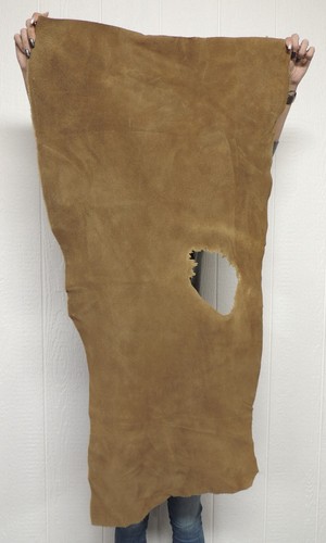 4-5 oz. SADDLE Moose Leather Hide for Native American Craft Moccasins ...