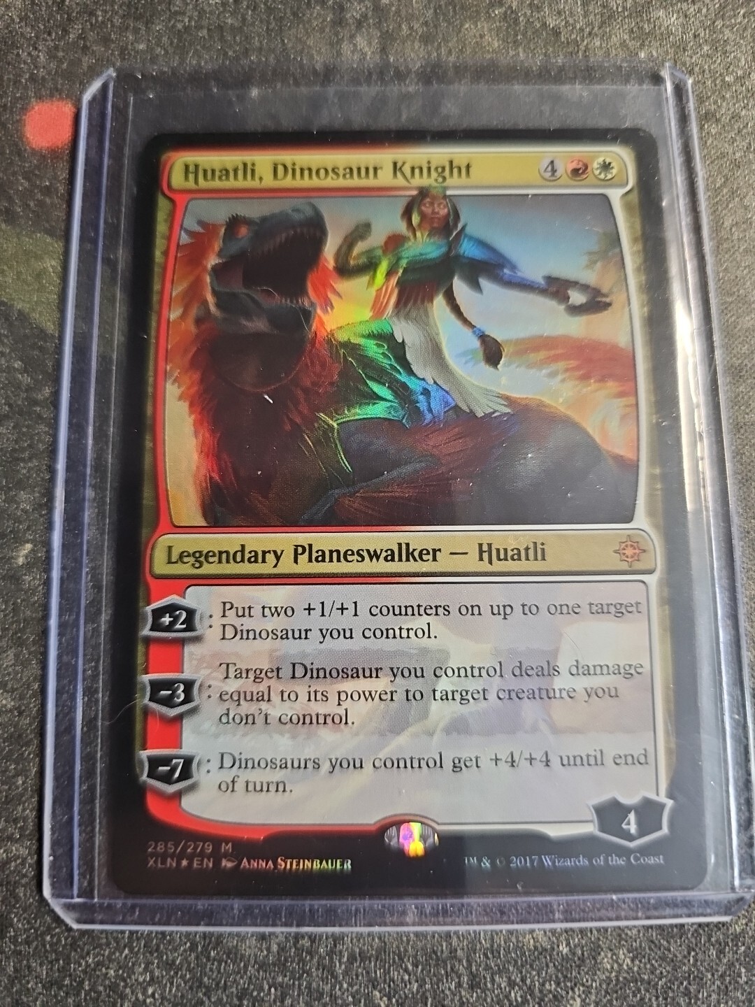 MTG Huatli, Dinosaur Knight Ixalan 285/279 Foil Mythic | eBay