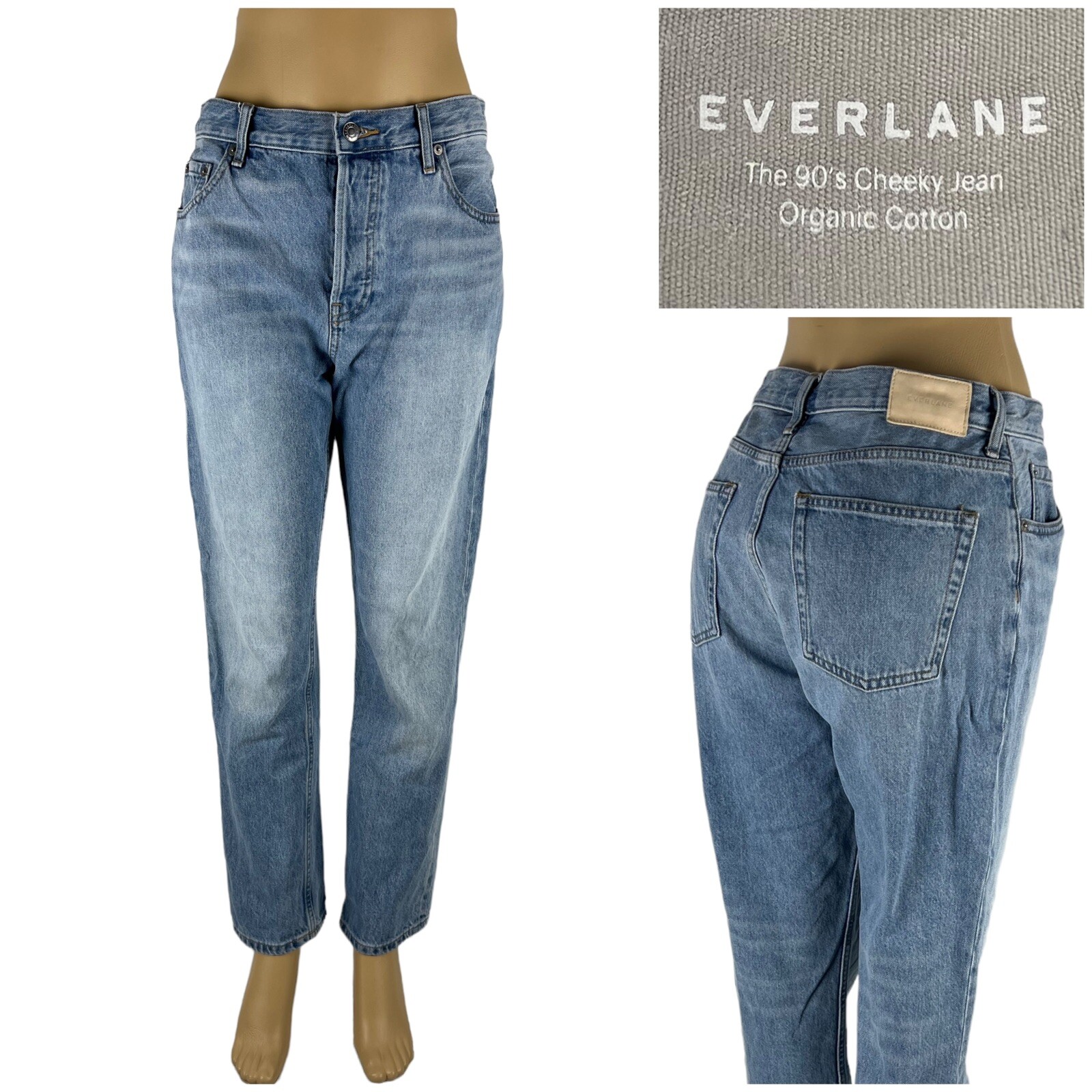 Everlane Womens 29 X 29 Jeans 90s Cheeky Jean Light W… - Gem