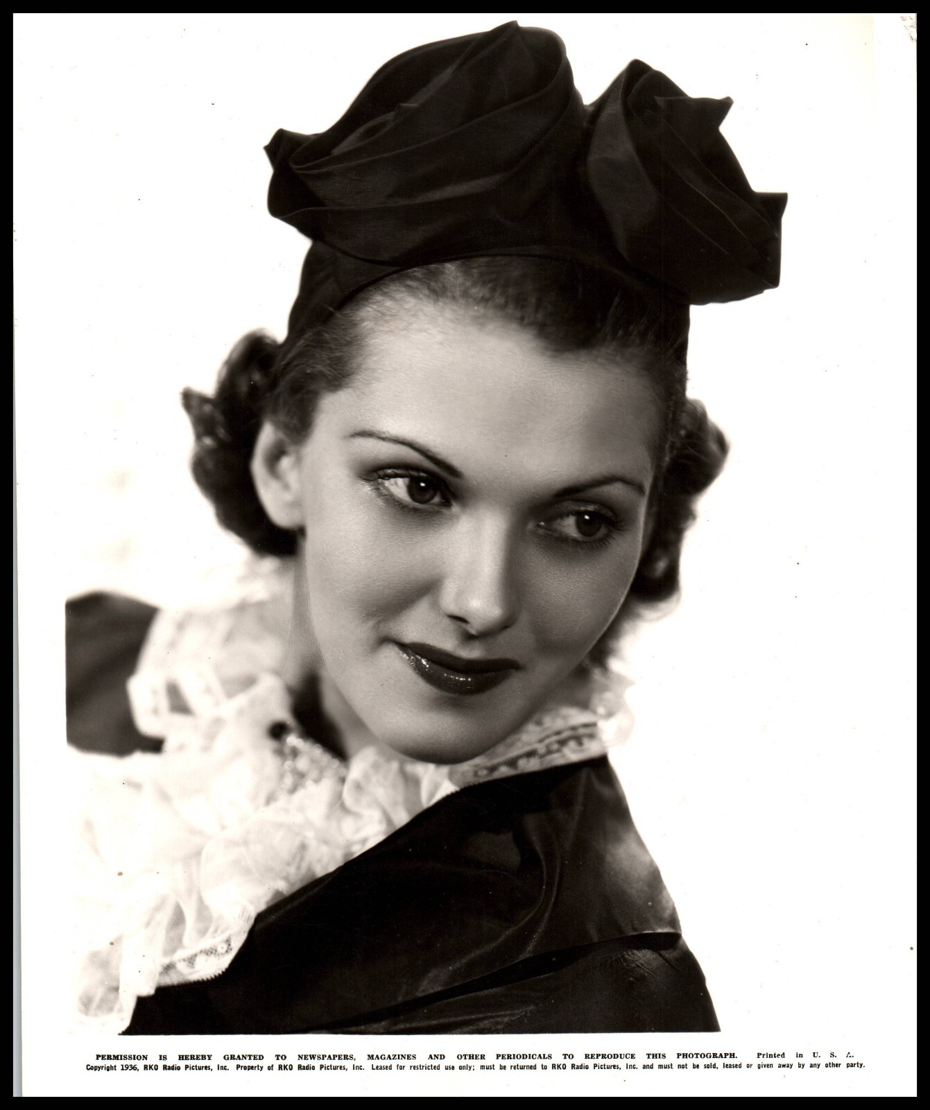 Hollywood Beauty ANITA COLBY 1936 STYLISH POSE STUNNING PORTRAIT Photo ...
