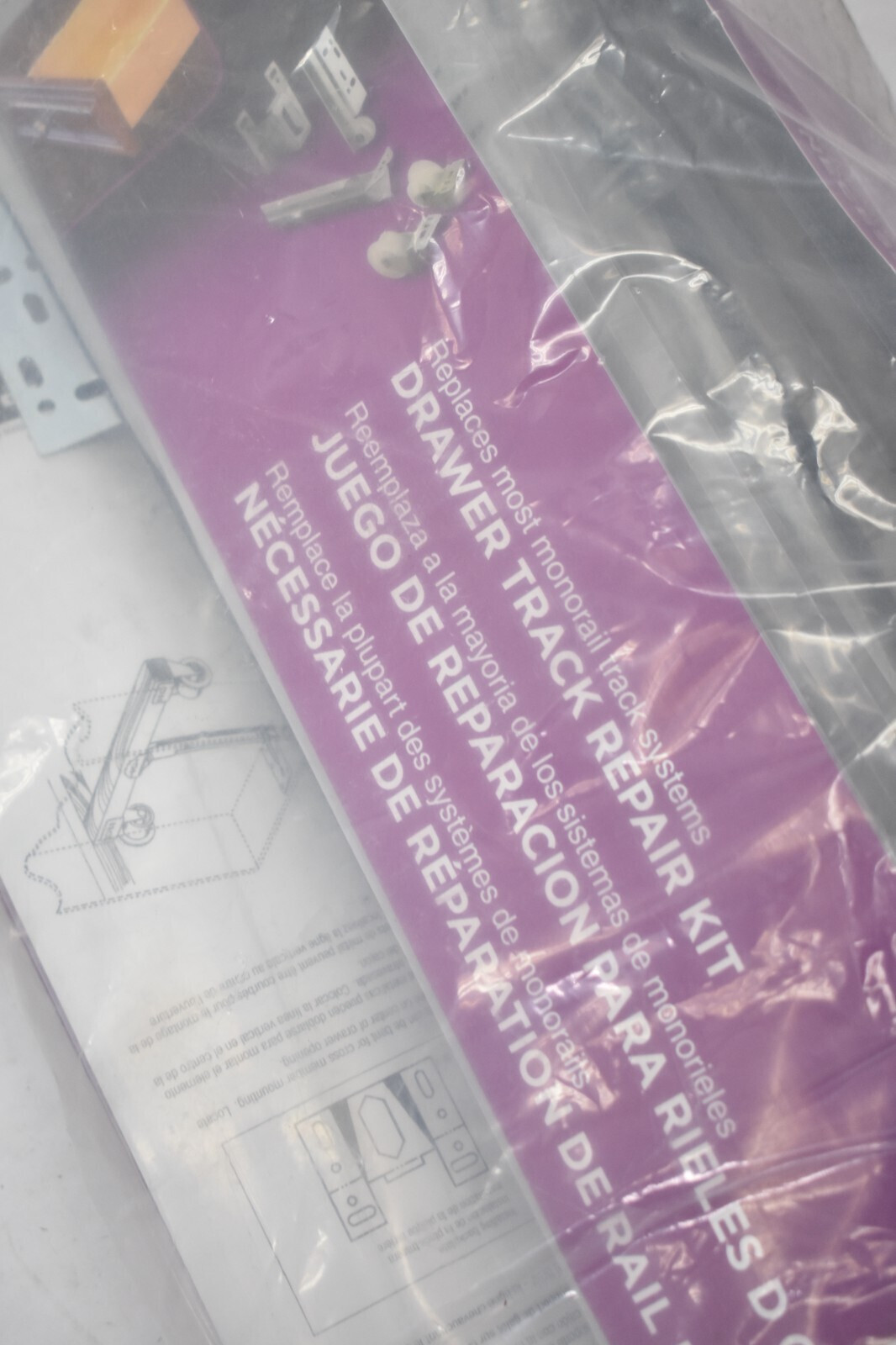 Lot of 4 Prime Line Monorail Drawer Slide Kit Mill Galvanized Steel 22 ...