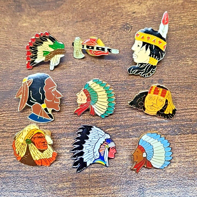 Native American Indian Pins, Warriors, Chiefs, You Choose | eBay