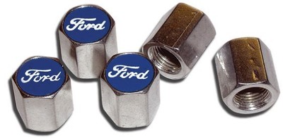 Vintage Style Tire Valve Stem Caps Ford Script - Universal Application ...