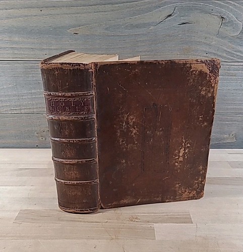 1791 HOLY BIBLE collins EARLY AMERICAN leather 1ST EDITION trenton ...