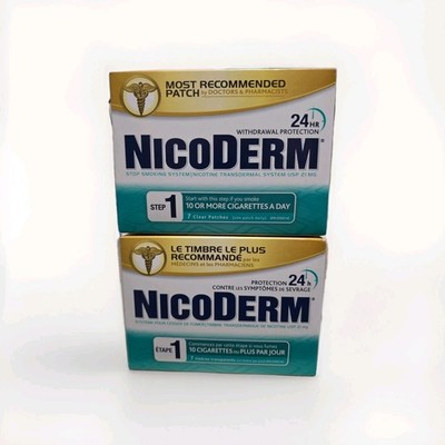 Nicoderm 24 HOUR *STEP 1* 2 Boxes 7 Patches in Each $40 FREE SHIPPING🇨🇦 ...