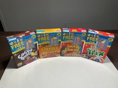 PEZ Mini Cereal Dispensers Cheerios Cocoa Puffs Lucky Charms Trix with ...
