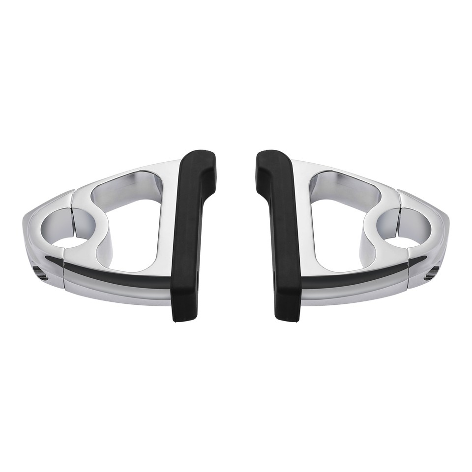 Chrome 1-1/4" Universal Motorcycle Front Engine Guard Highway Bar Toe ...