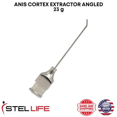 Anis Cortex Extractor Cannula 23ga Angled Stainless Steel Ophthalmic ...