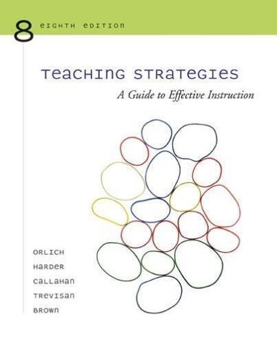 Teaching Strategies: A Guide to Effective Instruction 9780618660711| eBay