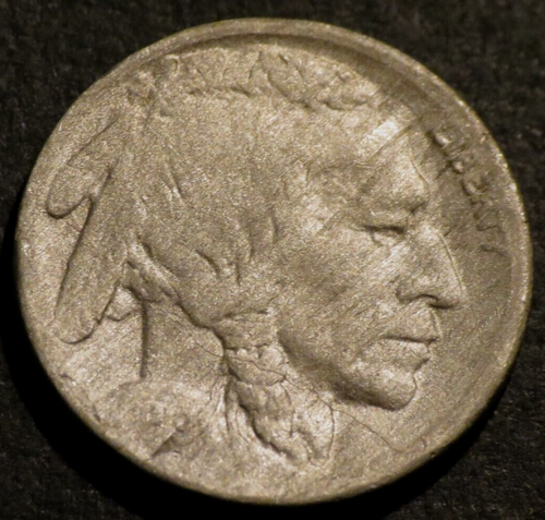 1919 S Buffalo Nickel Semi-Key Date Horn Details Holo-Restored Five 5c ...
