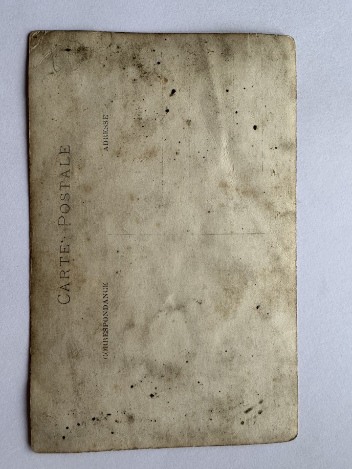 orig. Foto AK Französischer Soldat WK1 WW1 Erster Weltkrieg Uniform um ...