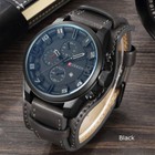 Fashion Curren Mens Date Stainless Steel Leather Analog Quartz Sport ...