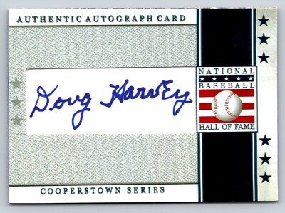 Doug Harvey Authentic Autographed Signed Custom Signature Baseball ...
